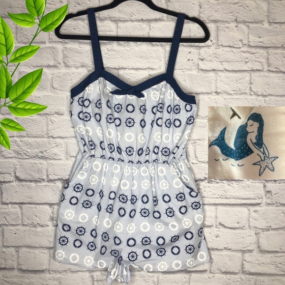 Anthropologie | Dresses | Anthropologie Mermaid Addie Romper Medium ...